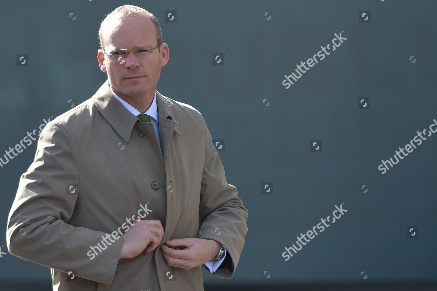 Irish Defence Minister Simon Coveney Arrives Editorial Stock Photo ...