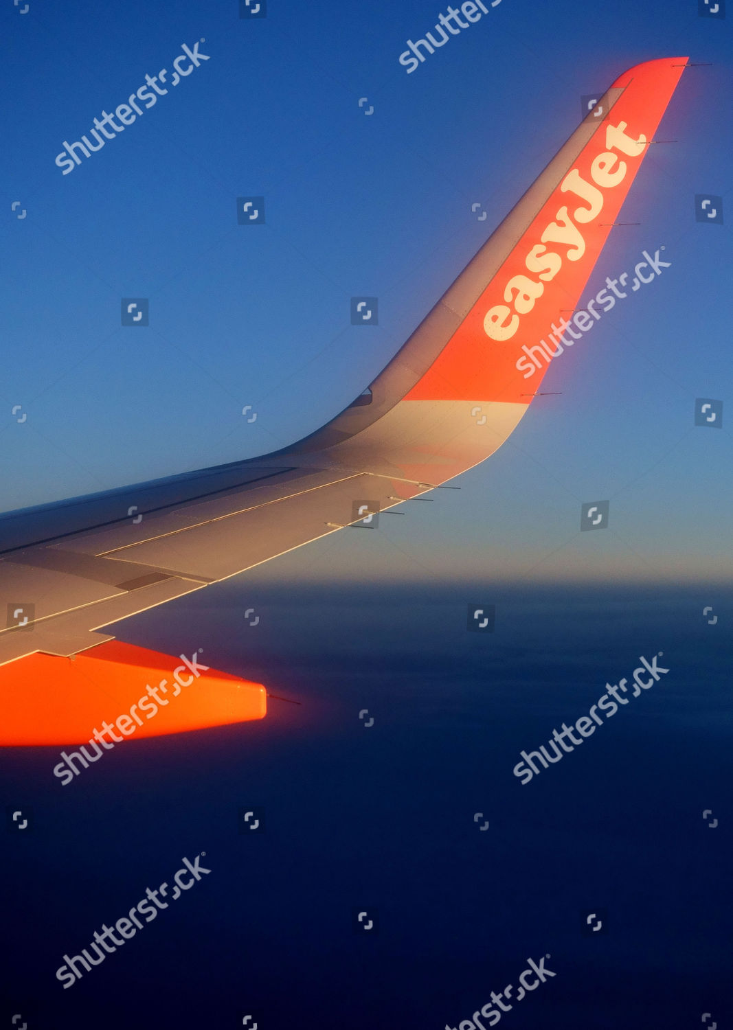 Easyjet Logo On Wingtip Aircraft Flight Editorial Stock Photo - Stock ...