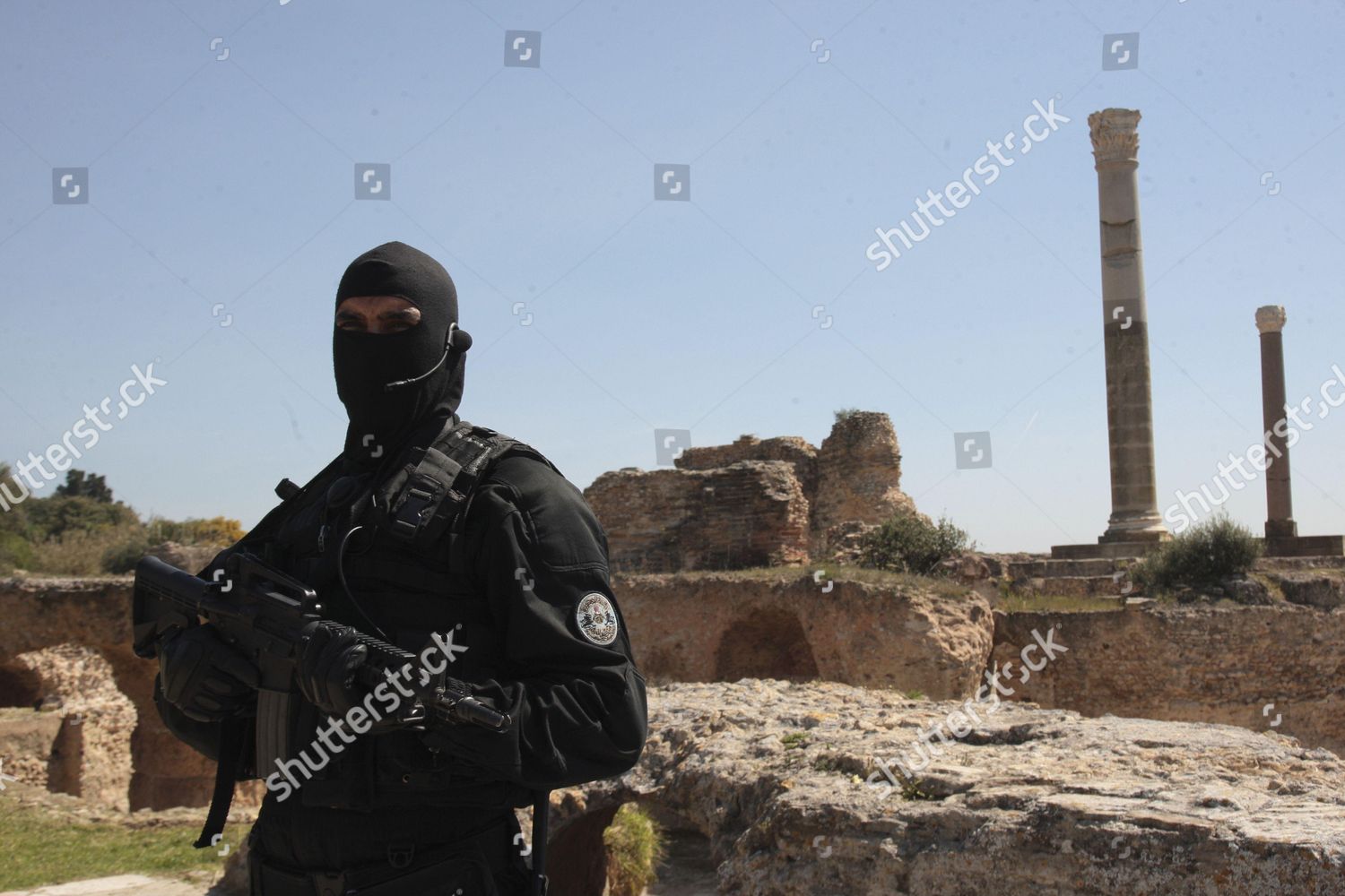 Member Tunisian Special Forces Stands Guard Editorial Stock Photo ...