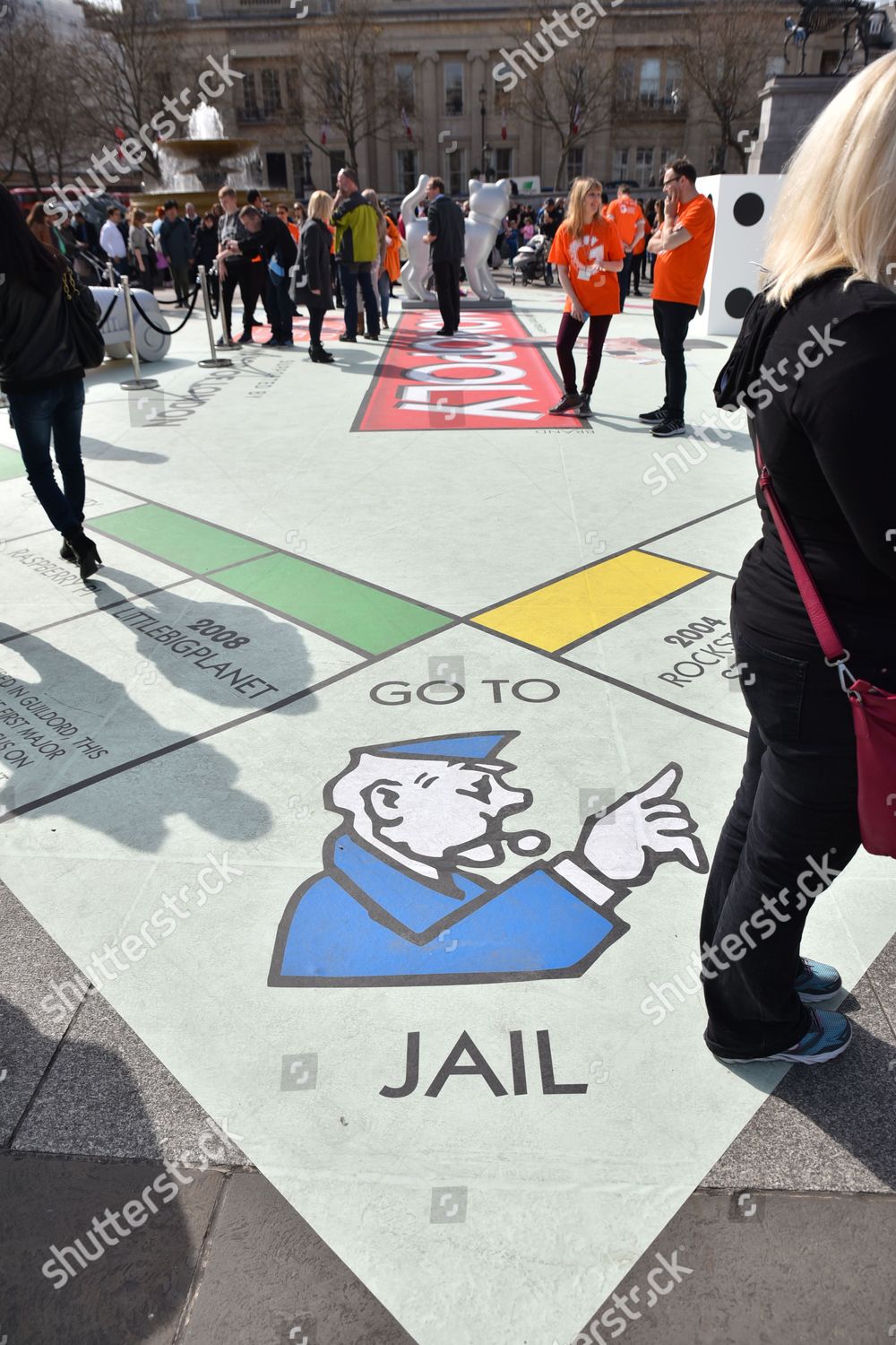 Giant Monopoly Board Trafalgar Square Part Editorial Stock Photo ...