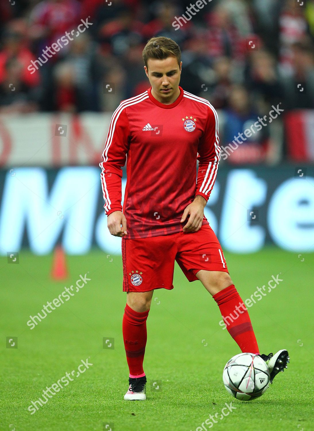 Mario Gotze Bayern Munich During Champions Editorial Stock Photo ...