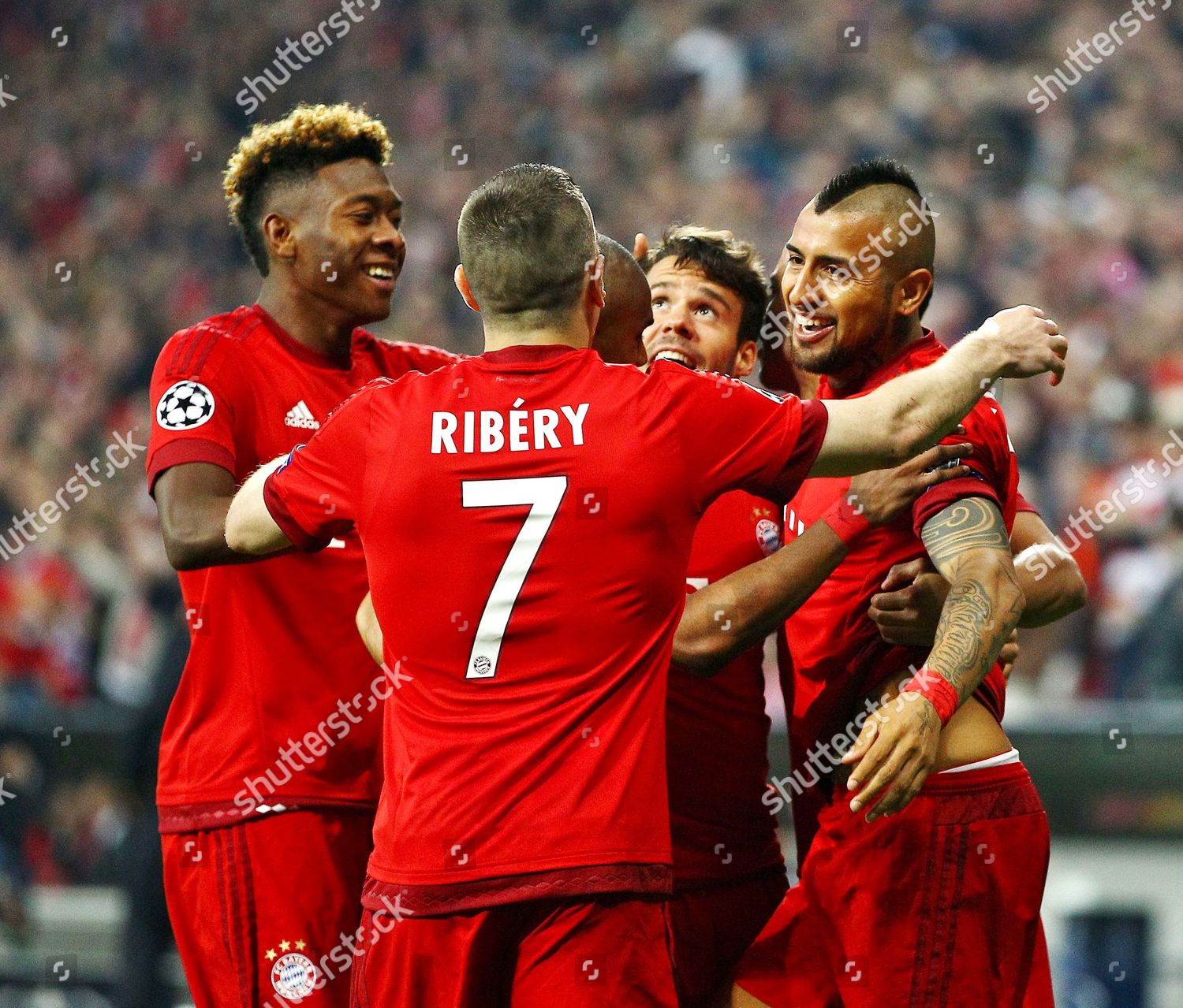 Arturo Vidal Bayern Munich Celebrates Scoring Editorial Stock Photo ...
