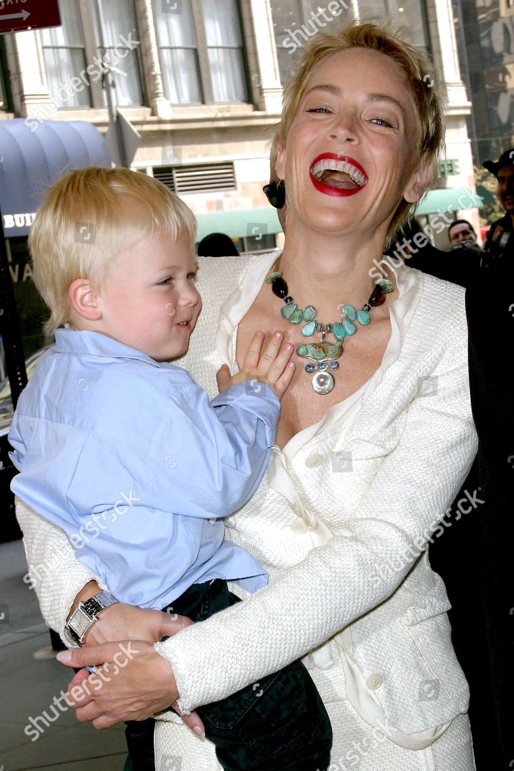 Sharon Stone Son Roan Joseph Bronstein Editorial Stock Photo - Stock ...