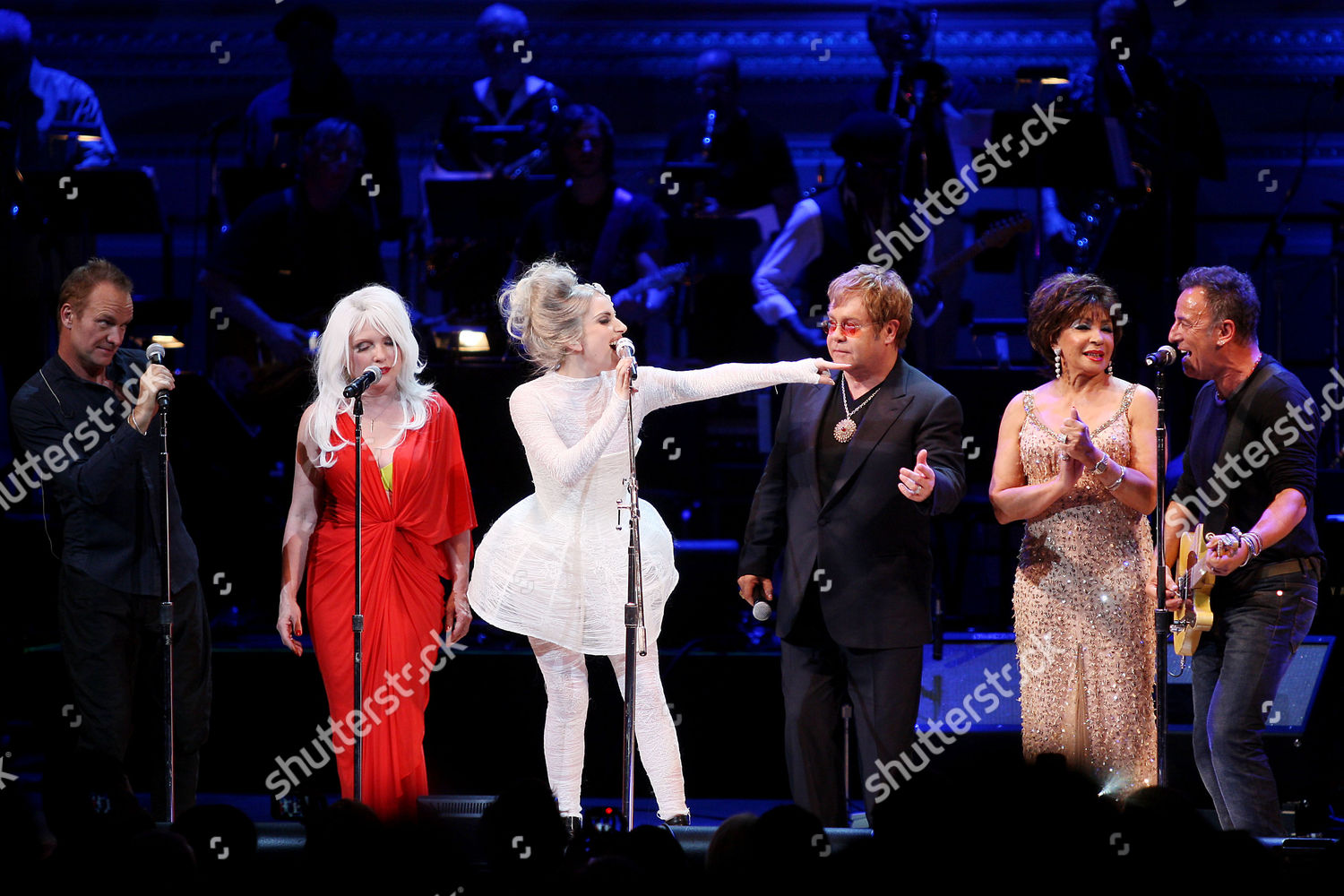 Sting Debbie Harry Lady Gaga Elton Editorial Stock Photo - Stock Image ...