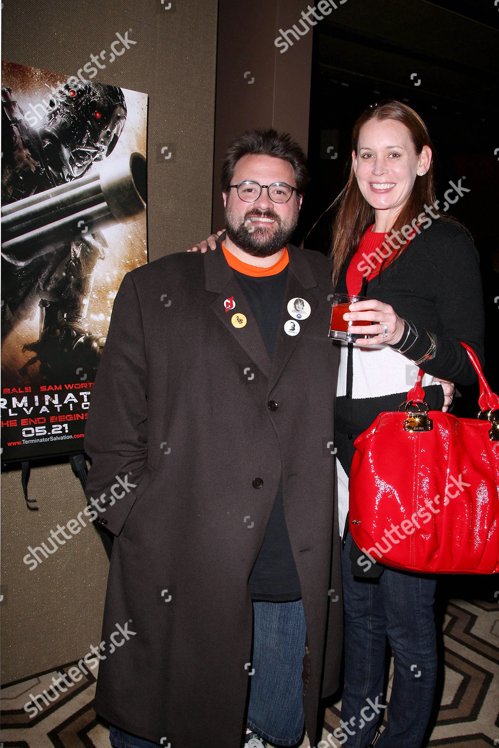 Kevin Smith Wife Jennifer Schwalbach Smith Editorial Stock Photo ...
