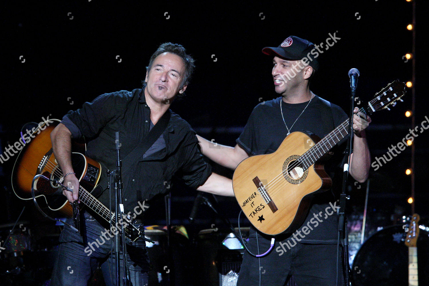 Bruce Springsteen Tom Morello Rage Against Editorial Stock Photo ...