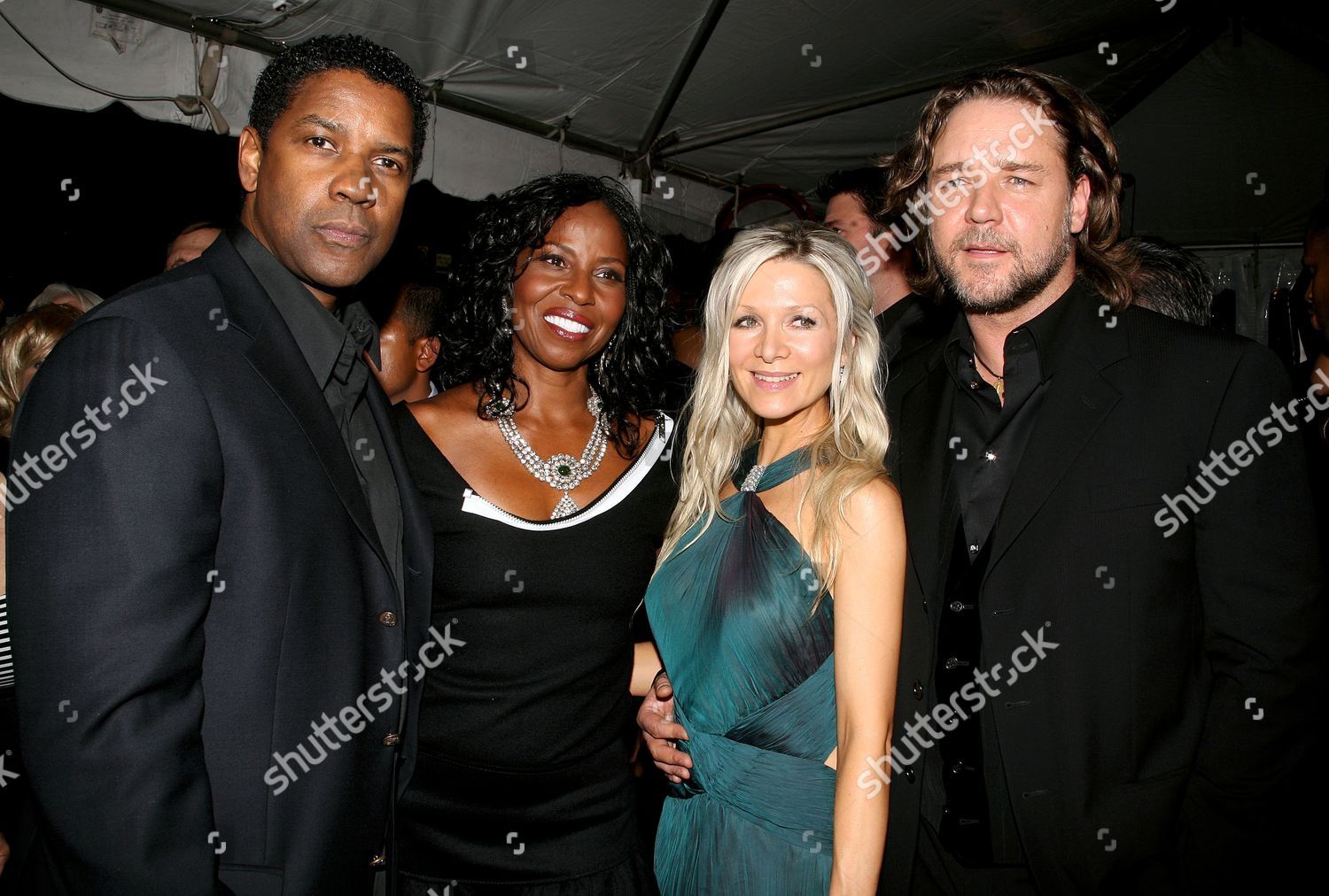 Denzel Washington Pauletta Washington Danielle Spencer Editorial Stock ...