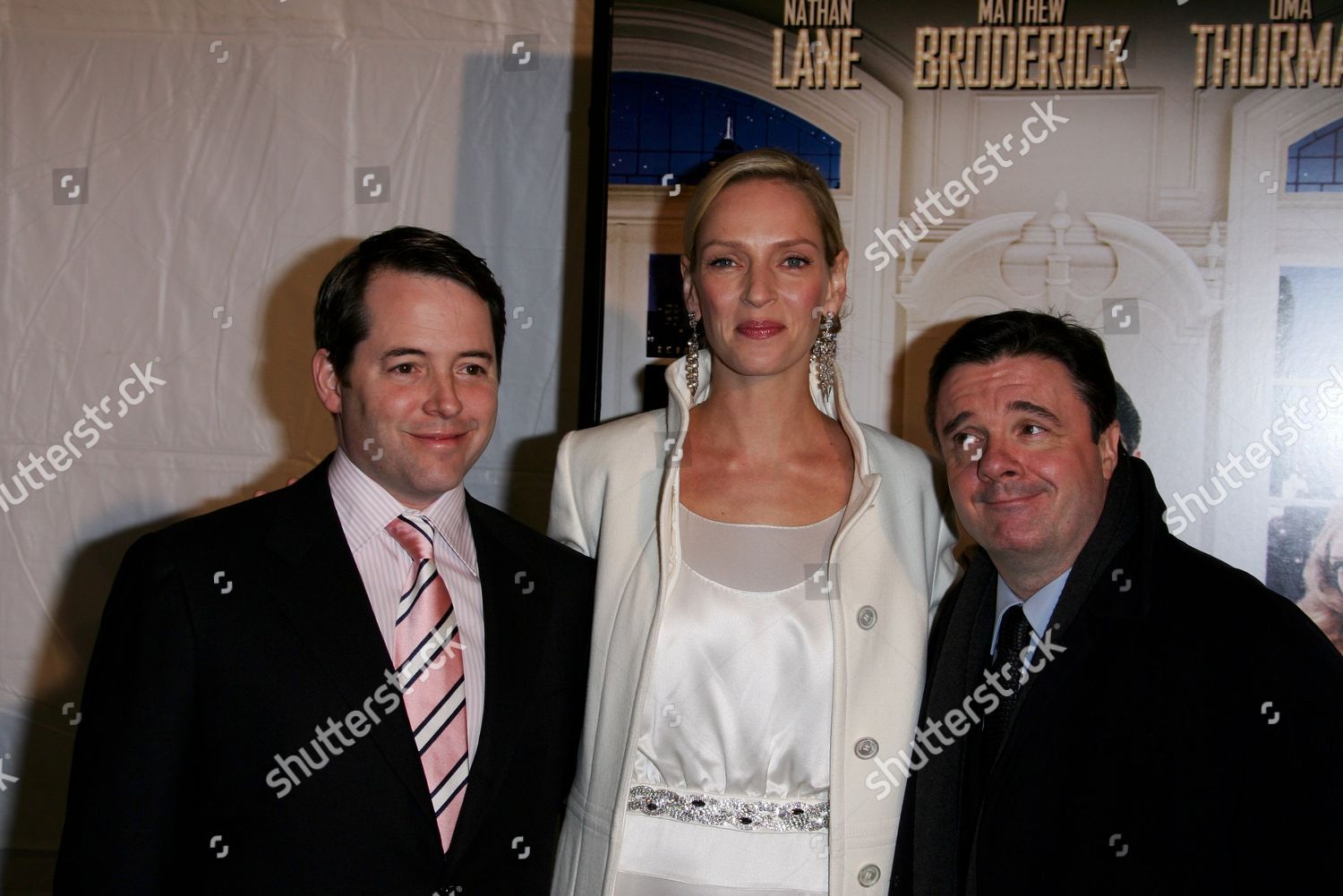 Matthew Broderick Uma Thurman Nathan Lane Editorial Stock Photo - Stock ...