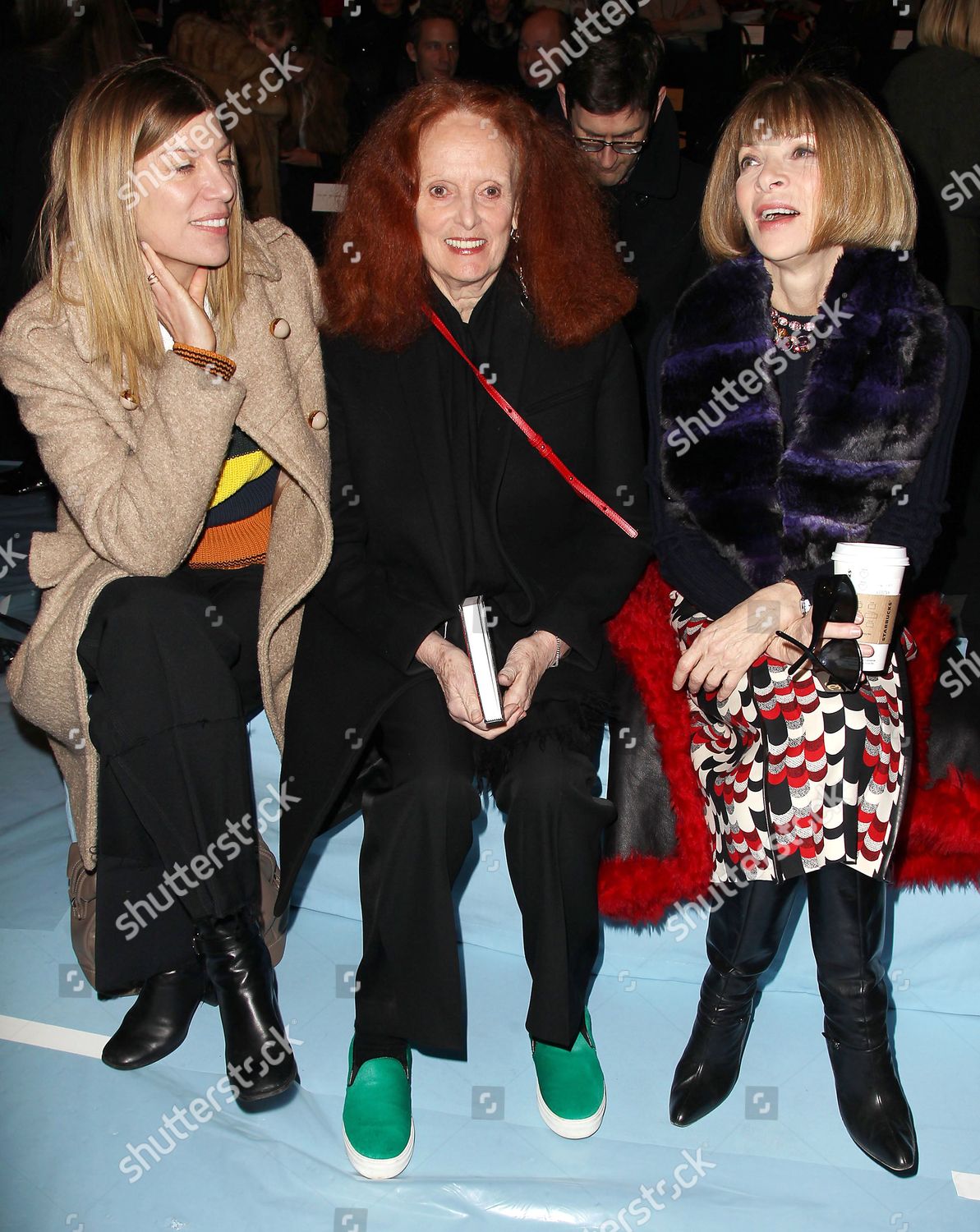 Virginia Smith Grace Coddington Anna Wintour Editorial Stock Photo ...