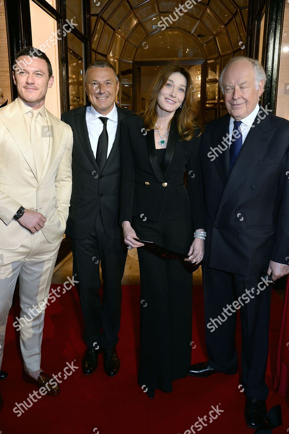 Luke Evans Jeanchristophe Babin Carla Brunisarkozy Editorial Stock ...