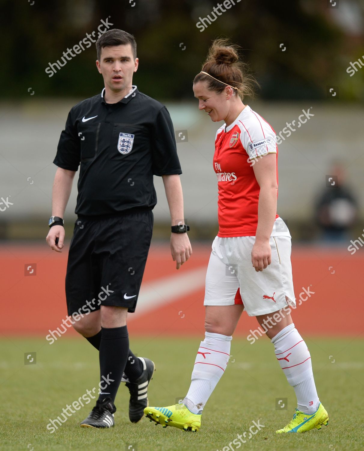 Referee Christopher Odonnell Talks Emma Mitchell Editorial Stock Photo ...