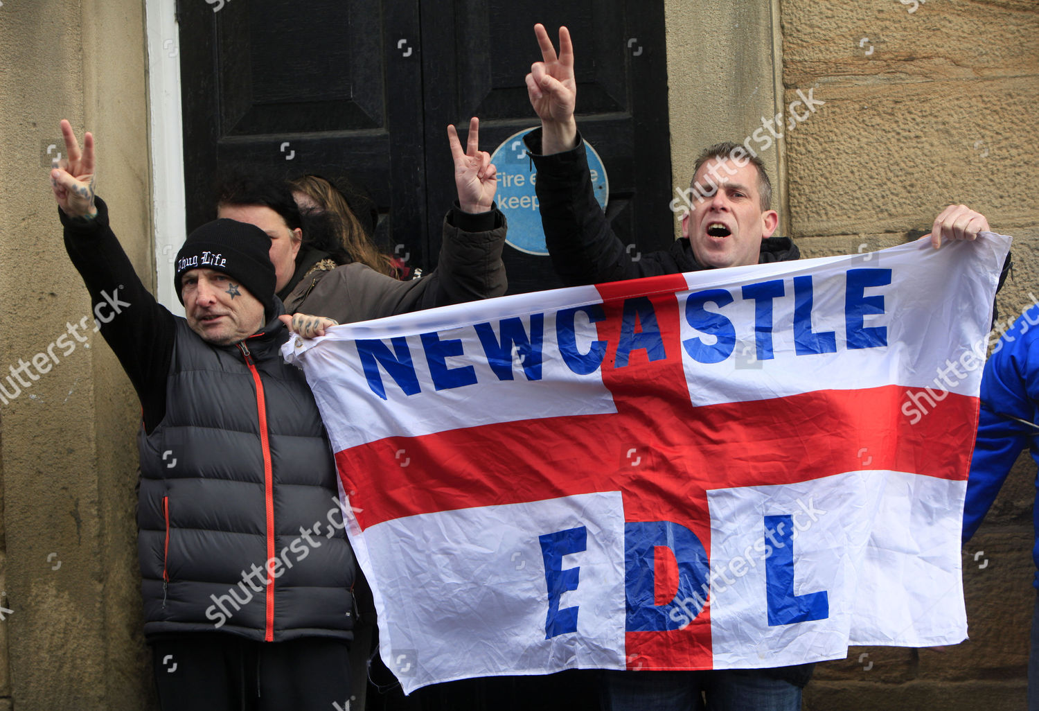 Edl Protesters Outside Event Editorial Stock Photo - Stock Image ...