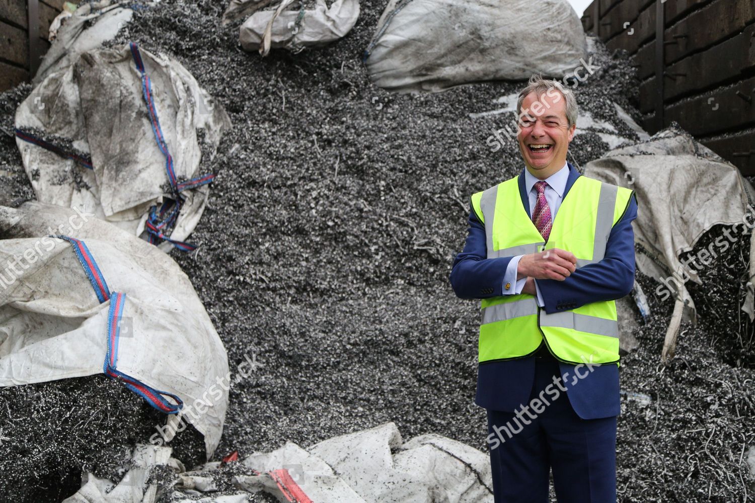Nigel Farage On Visit Tivac Alloys Editorial Stock Photo - Stock Image ...