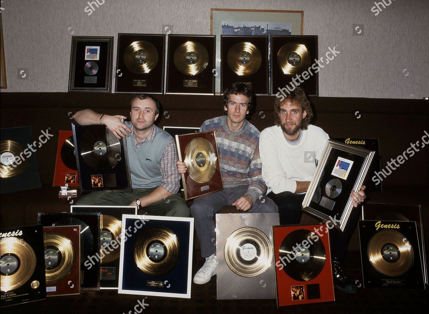 Genesis Their Gold Discs 1986 Editorial Stock Photo - Stock Image ...