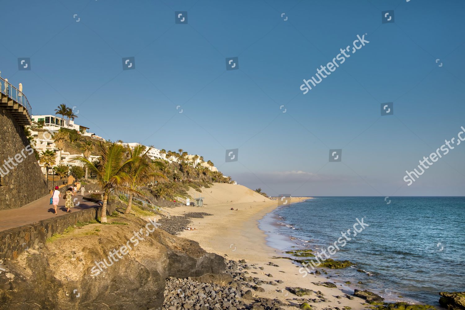 Beach Promenade Morro Jable Fuerteventura Canary Editorial Stock Photo ...