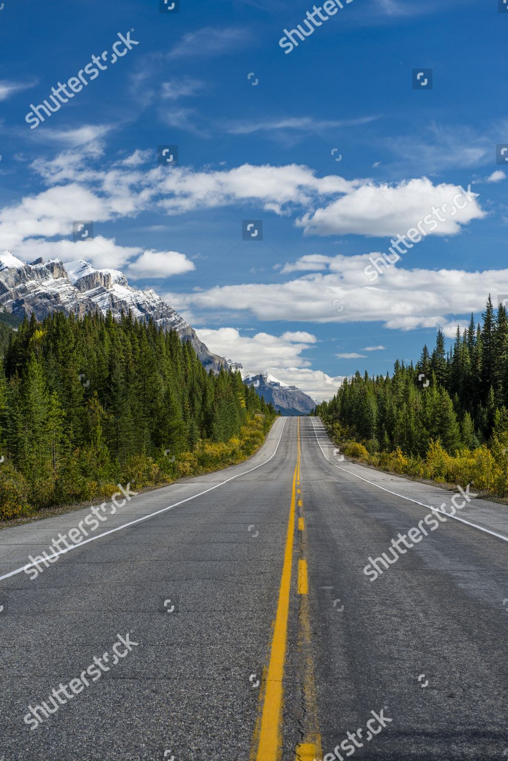 Highway Icefields Parkway Highway 93 Canadian Editorial Stock Photo ...