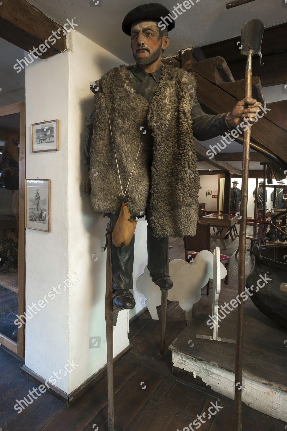Figure French Shepherd On Stilts Which Editorial Stock Photo - Stock ...