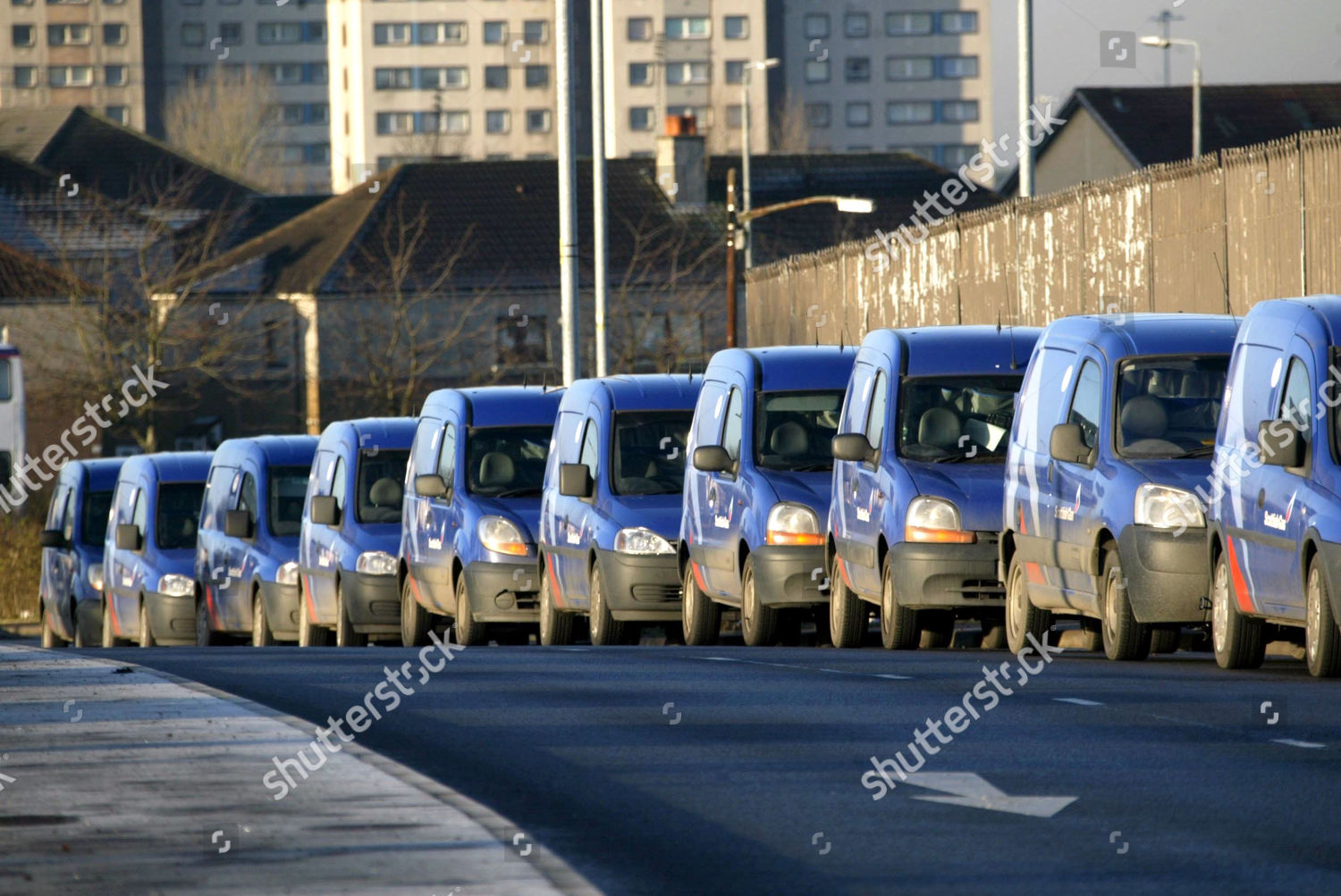 British Gas Engineers Service Vans Sit Editorial Stock Photo - Stock ...