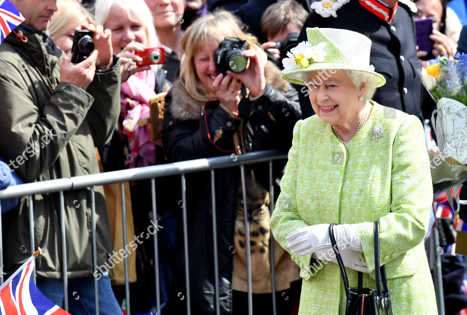Queen Elizabeth Ii Unveils Plaque Marking Editorial Stock Photo - Stock ...