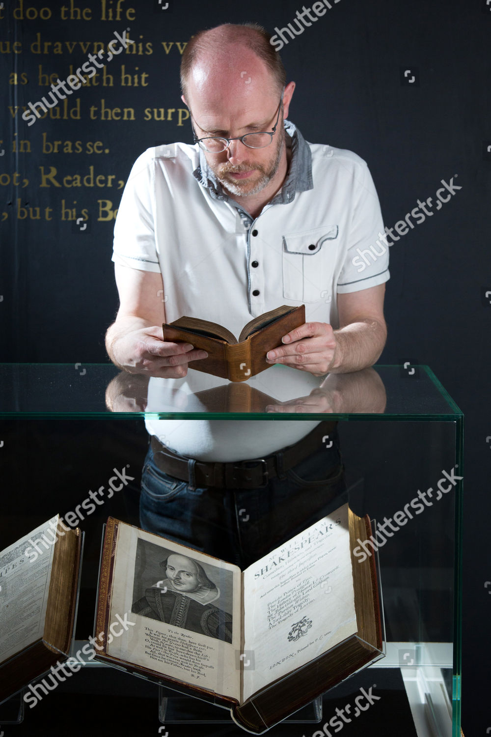 Curator Julian Harrison First Folio Below Editorial Stock Photo - Stock ...