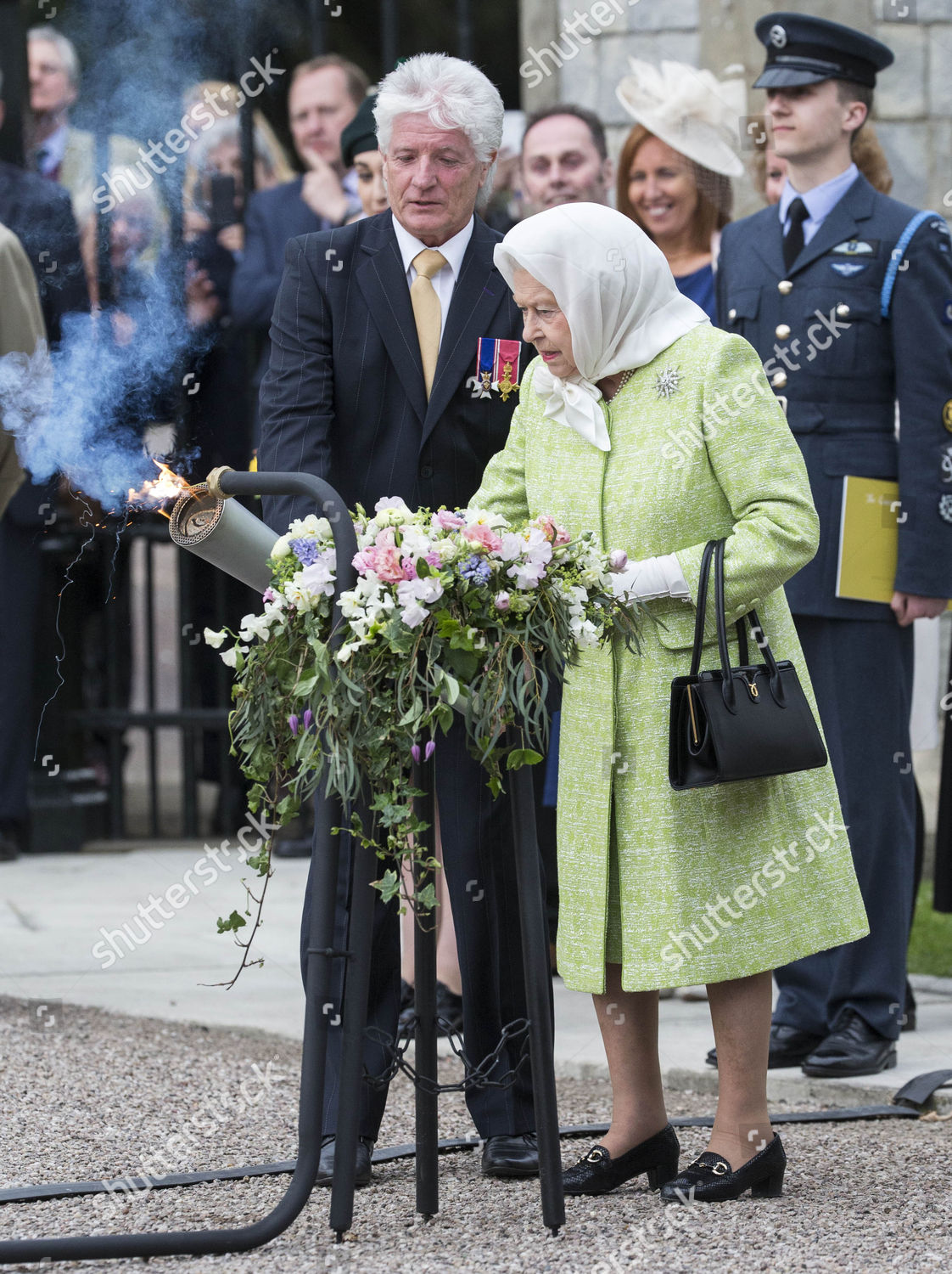 Queen Elizabeth Ii Lights Beacon Editorial Stock Photo - Stock Image ...