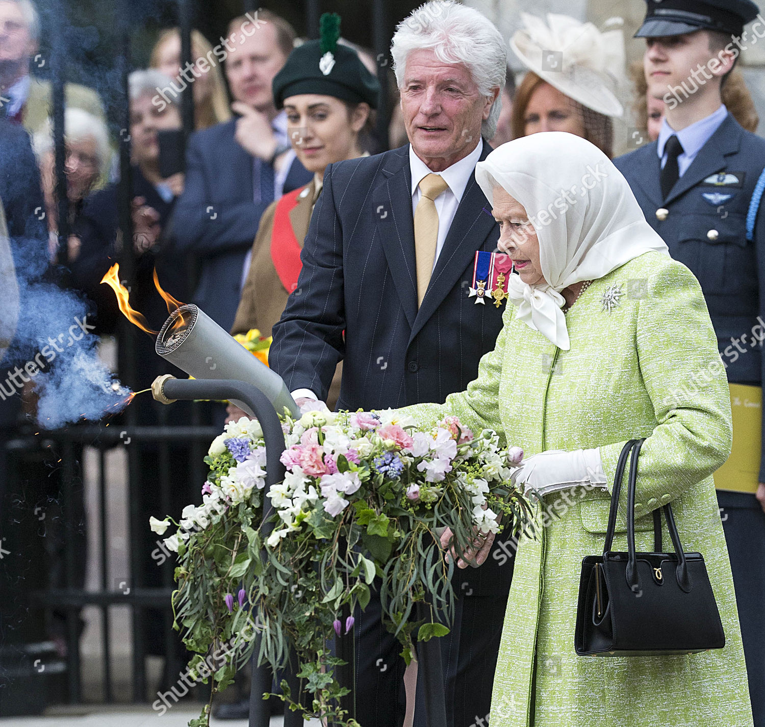 Queen Elizabeth Ii Lights Beacon Editorial Stock Photo - Stock Image ...