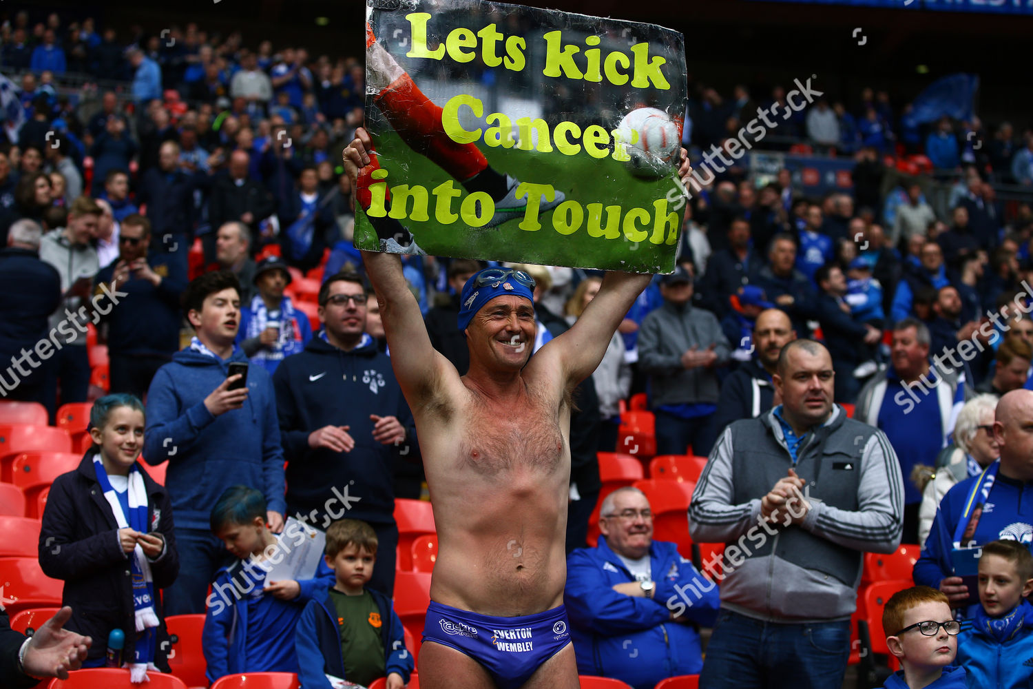 Everton Fan Speedo Mick During Emirates Editorial Stock Photo - Stock ...
