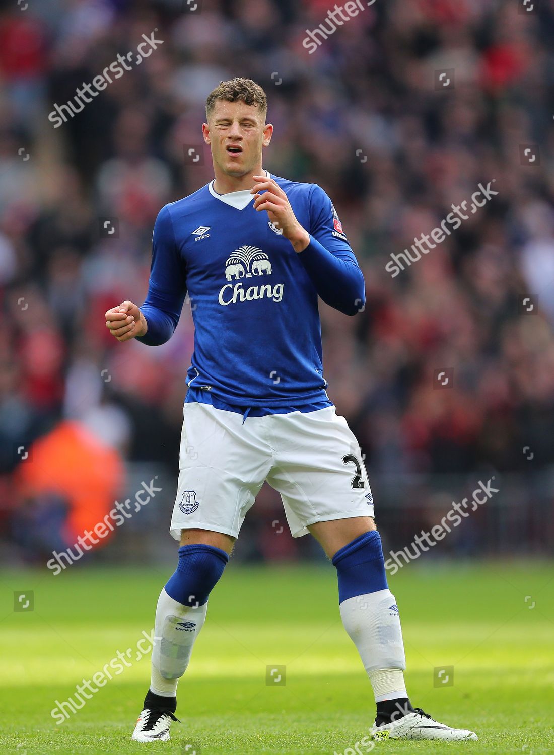Ross Barkley Everton Looks Frustrated Everton Editorial Stock Photo ...