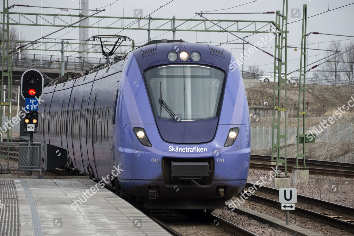 Local Swedish Commuter Train Malmo Sweden Editorial Stock Photo - Stock ...