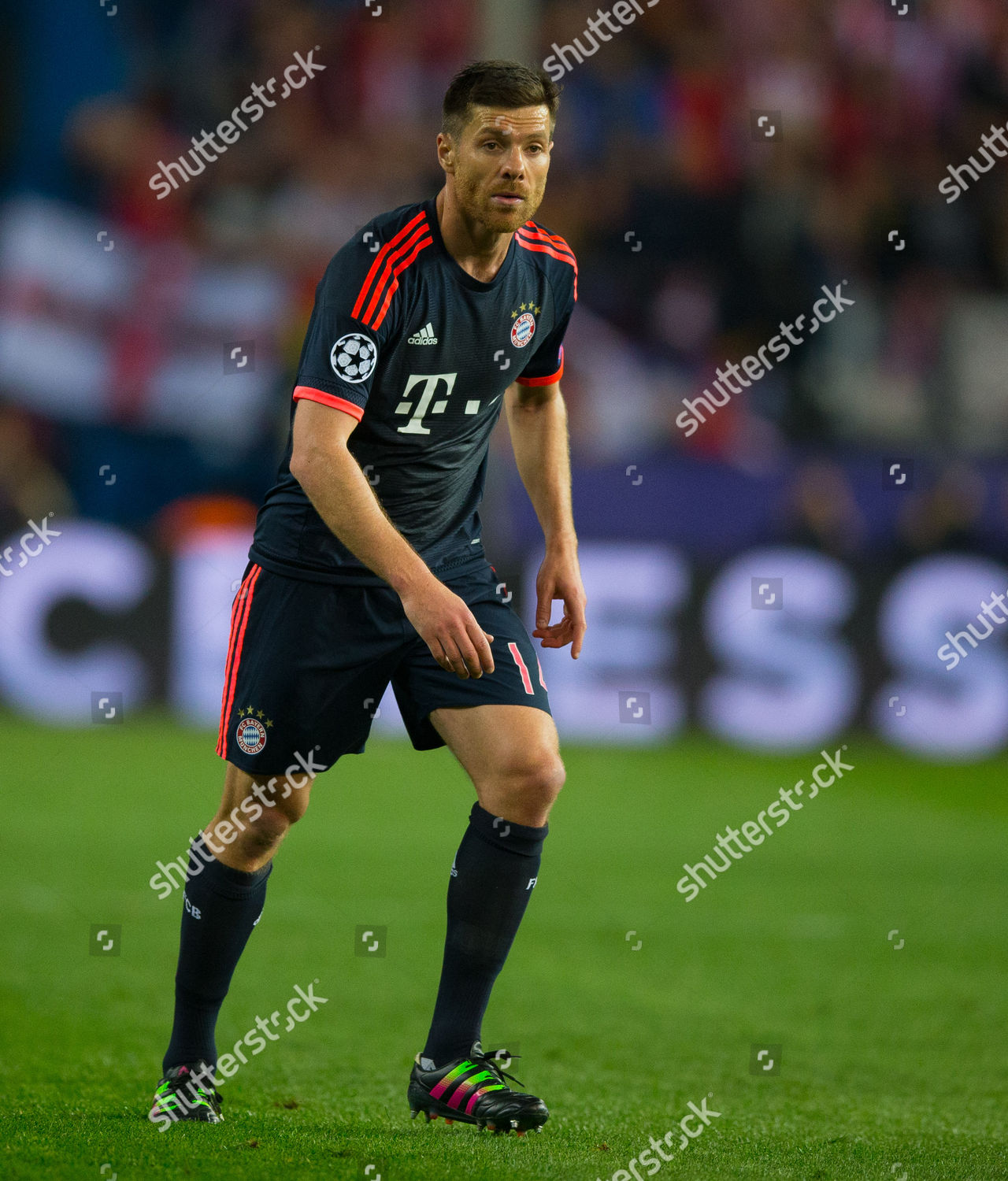 Xabi Alonso Bayern Munich During Uefa Editorial Stock Photo - Stock ...
