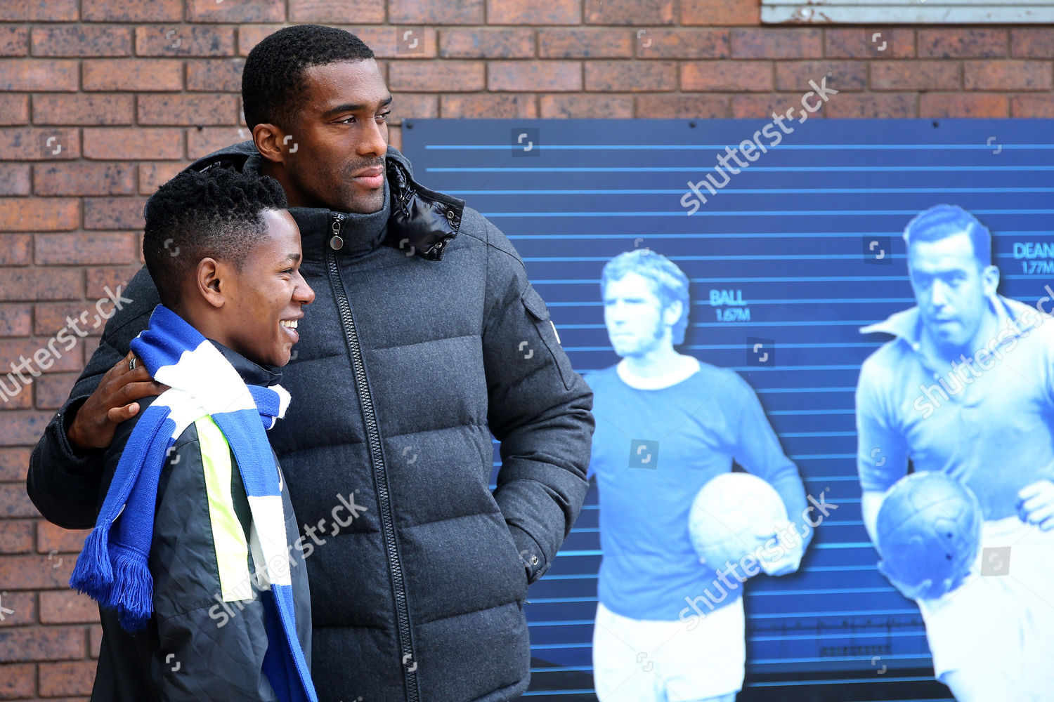 Sylvain Distin Poses Photograph Everton Fan Editorial Stock Photo ...