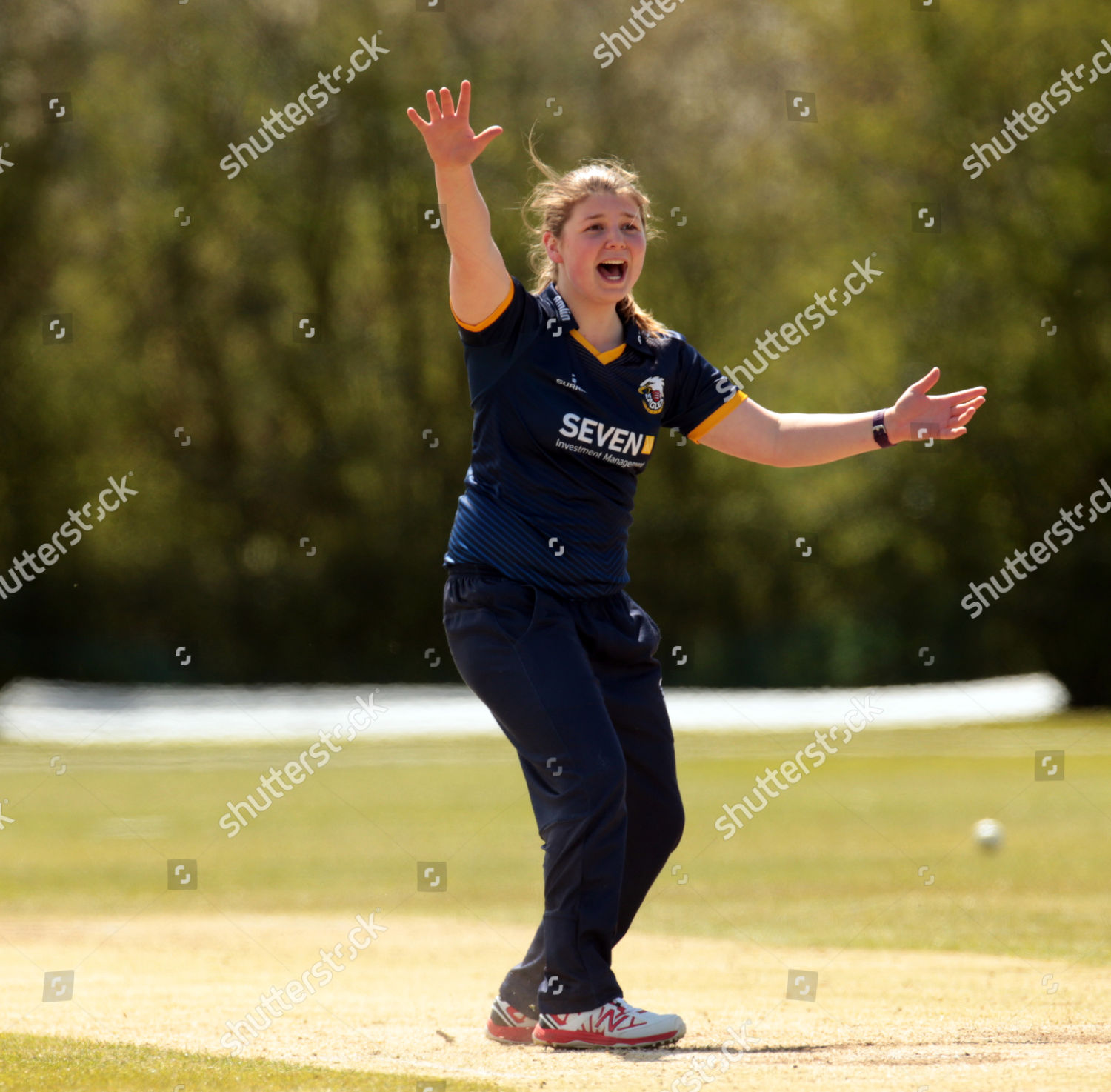 Essex Womens Beth Dodd Claims Lbw Editorial Stock Photo - Stock Image ...