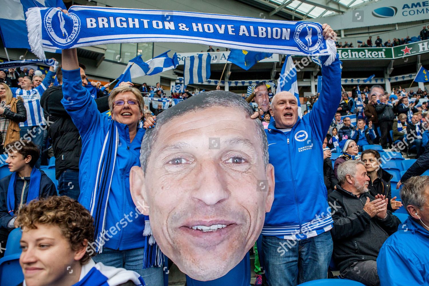 Brighton Fans Giant Image Brighton Manager Editorial Stock Photo ...