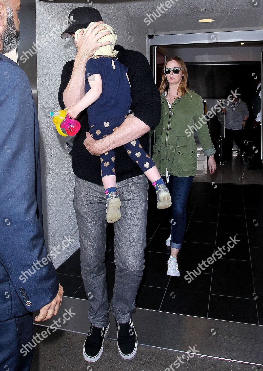 John Krasinski Emily Blunt Daughter Hazel Editorial Stock Photo - Stock ...