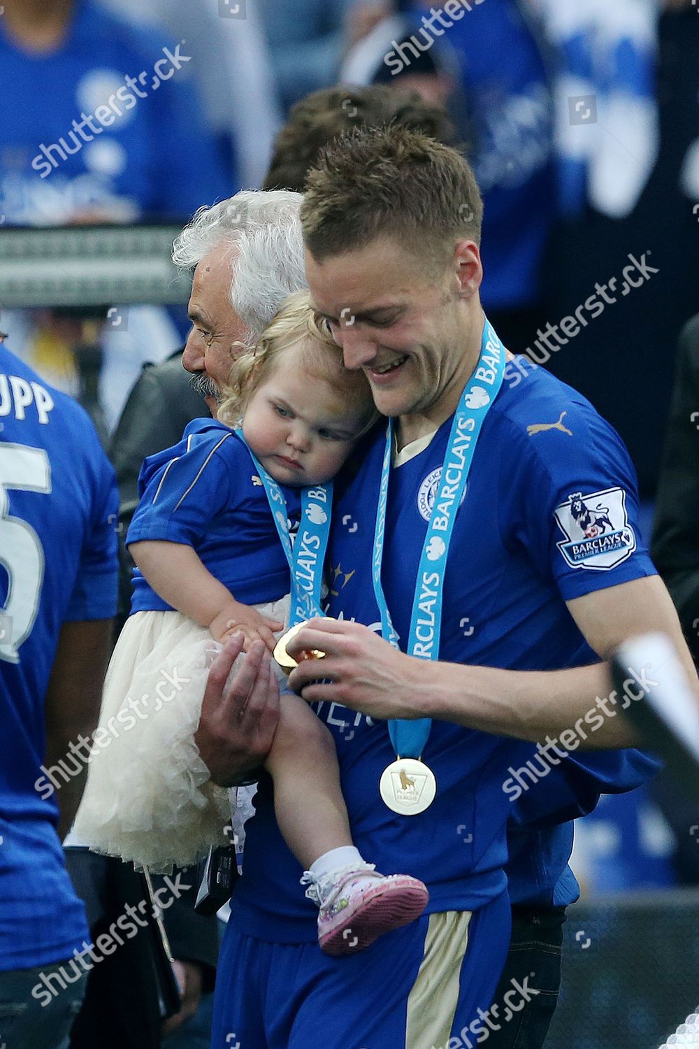 Jamie Vardy Carries His Daughter Sofia Editorial Stock Photo - Stock ...