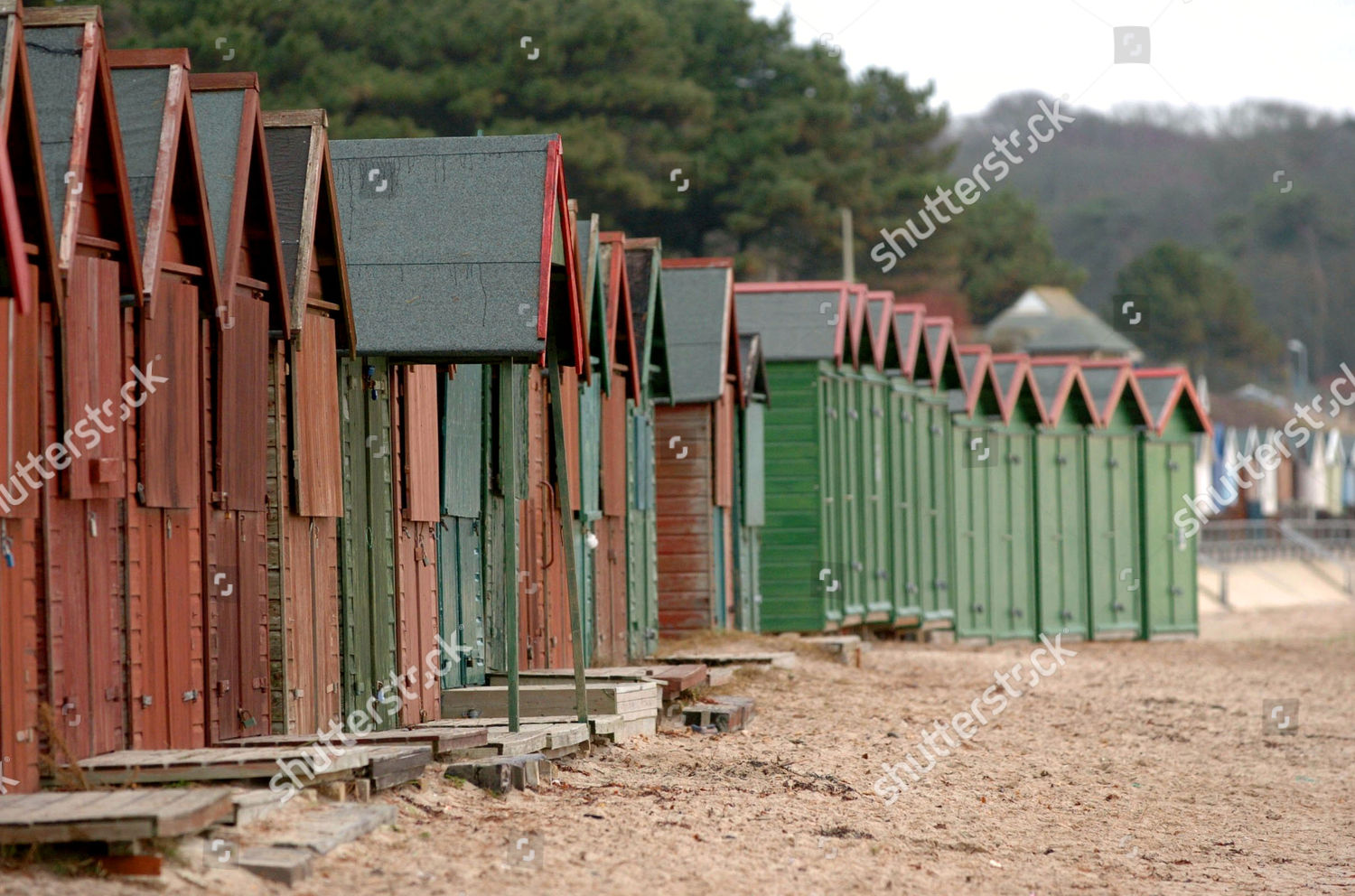 Beach Huts On Avon Beach Mudeford Editorial Stock Photo - Stock Image ...