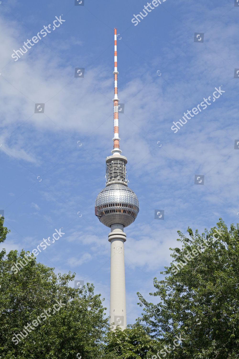 Berlin Tv Tower Fernsehturm Alex Berlin Editorial Stock Photo - Stock ...