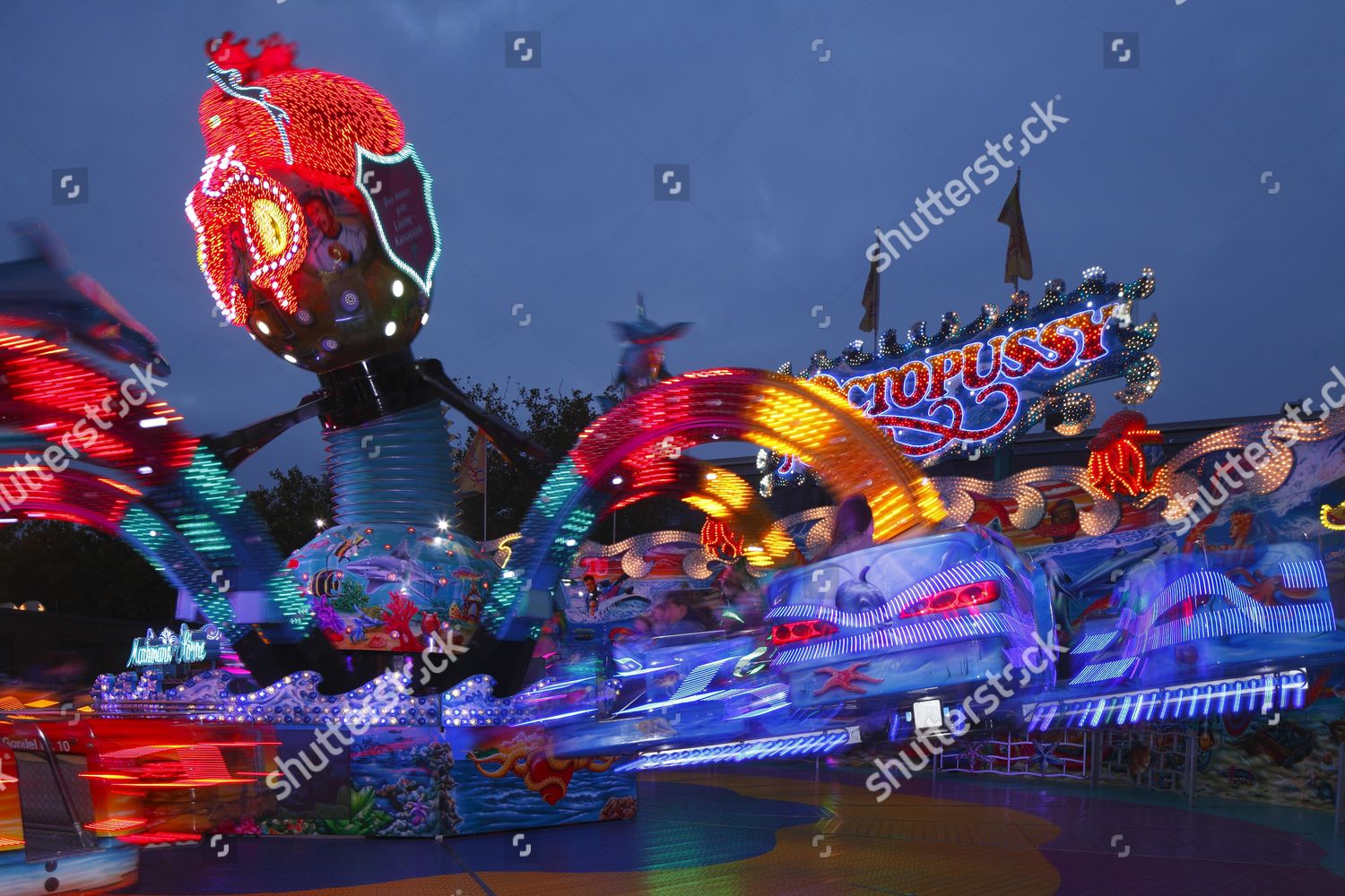 Octopussy Ride On Fun Fair Bremer Editorial Stock Photo - Stock Image ...