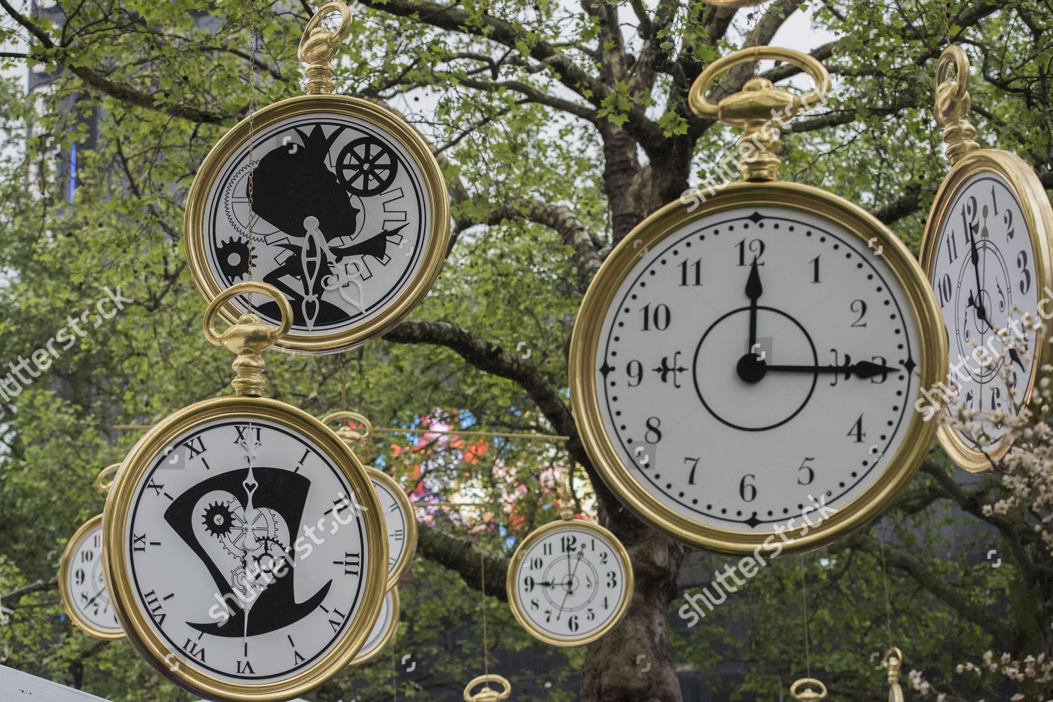 Giant Watches Decorate Square Editorial Stock Photo - Stock Image ...