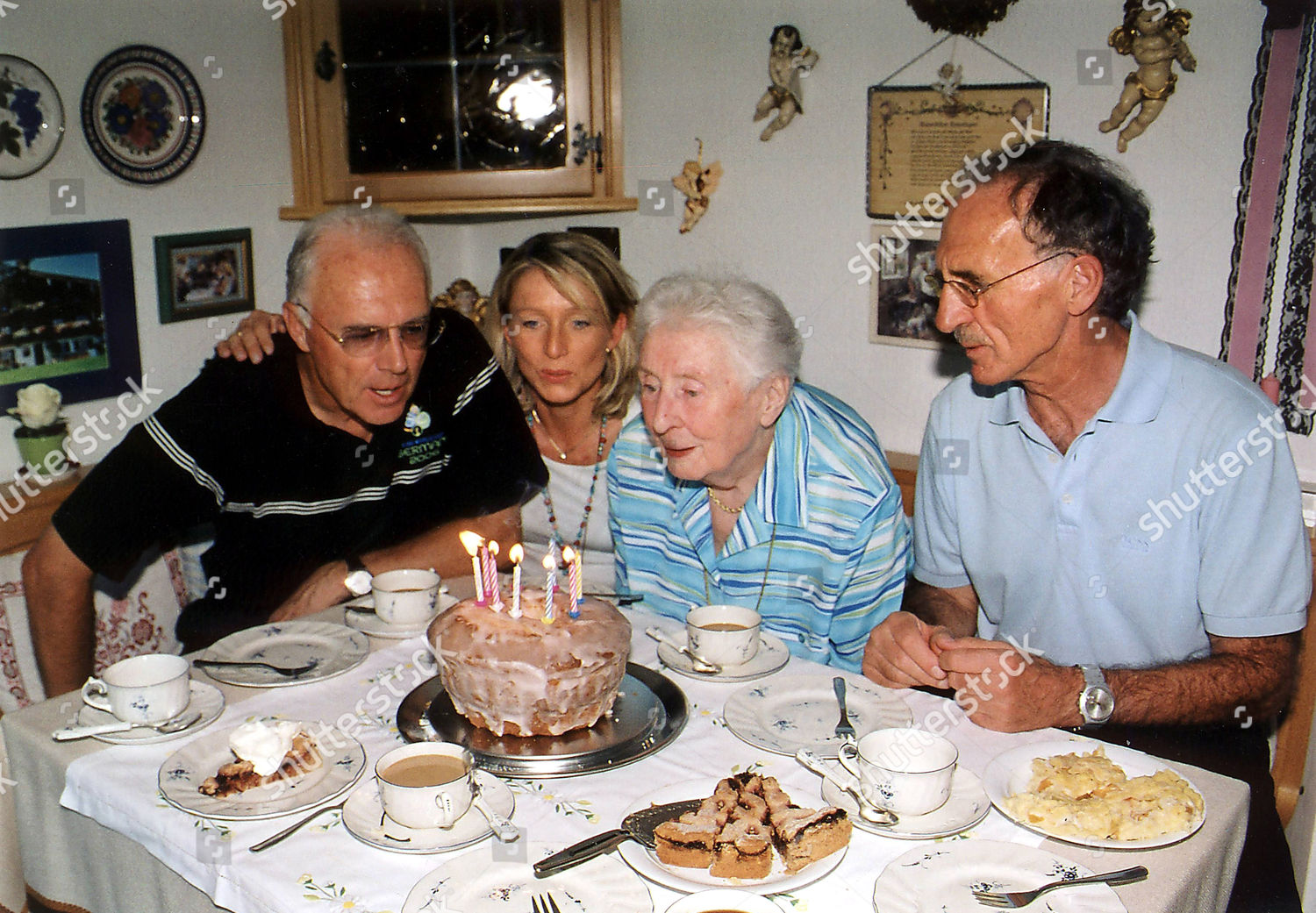 Franz Beckenbauer Girlfriend Heidi Burmester Mother Foto de stock de ...