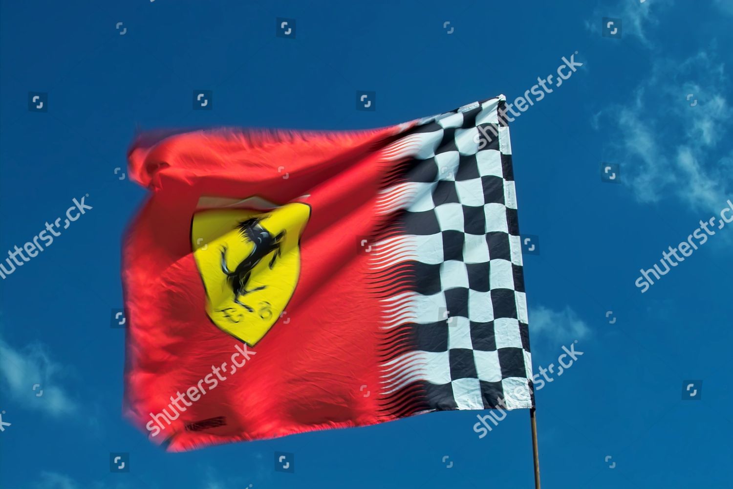 Ferrari Flag Editorial Stock Photo - Stock Image | Shutterstock