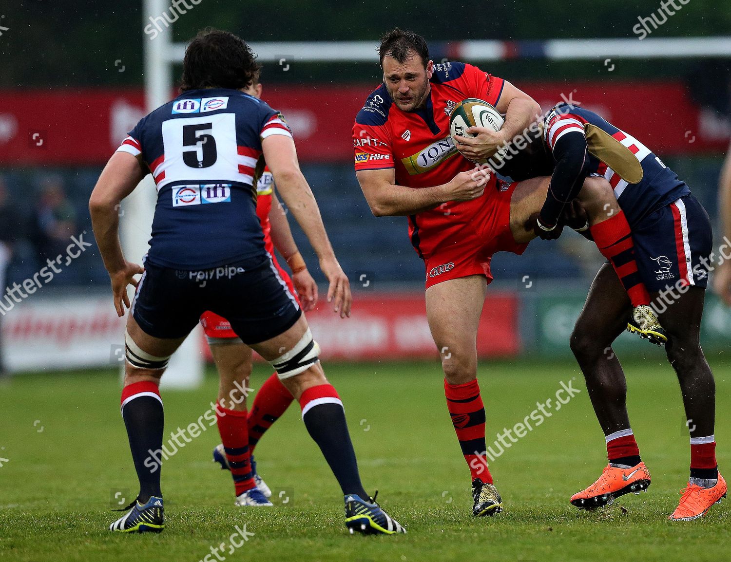 Luke Arscott Fullback Bristol Rugby Tackled Editorial Stock Photo ...