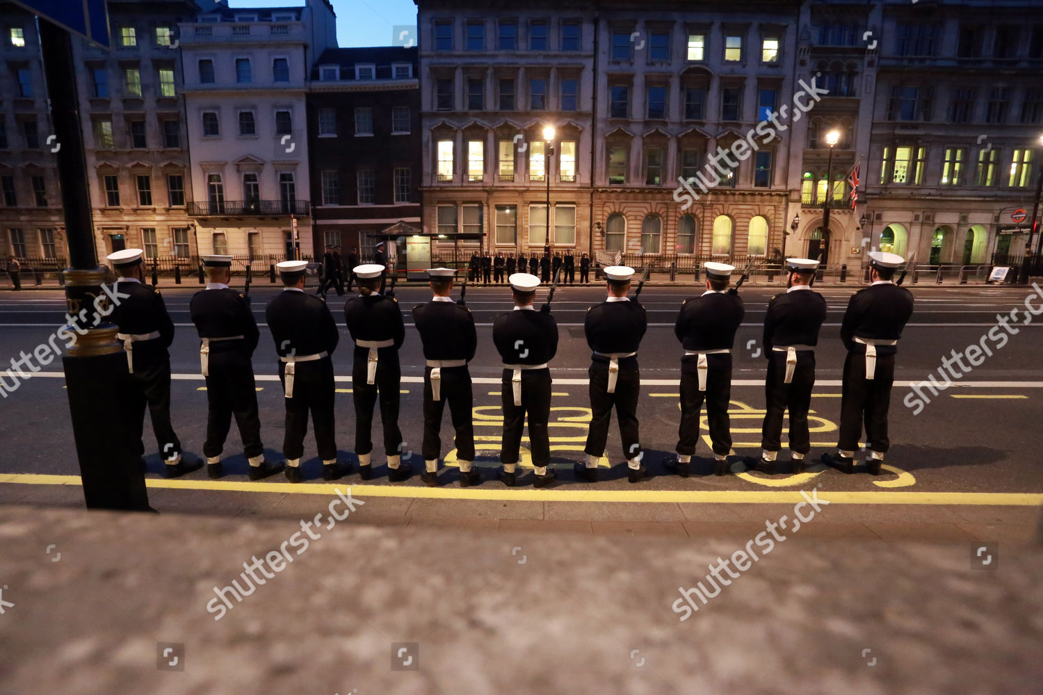 Naval Personnel Wait Instructions Their Positions Editorial Stock Photo ...