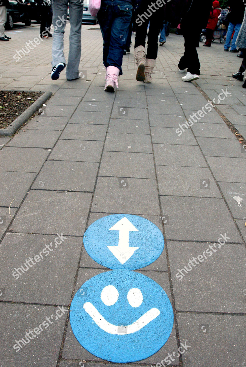 Pavement Symbols Being Used By Local Editorial Stock Photo - Stock ...