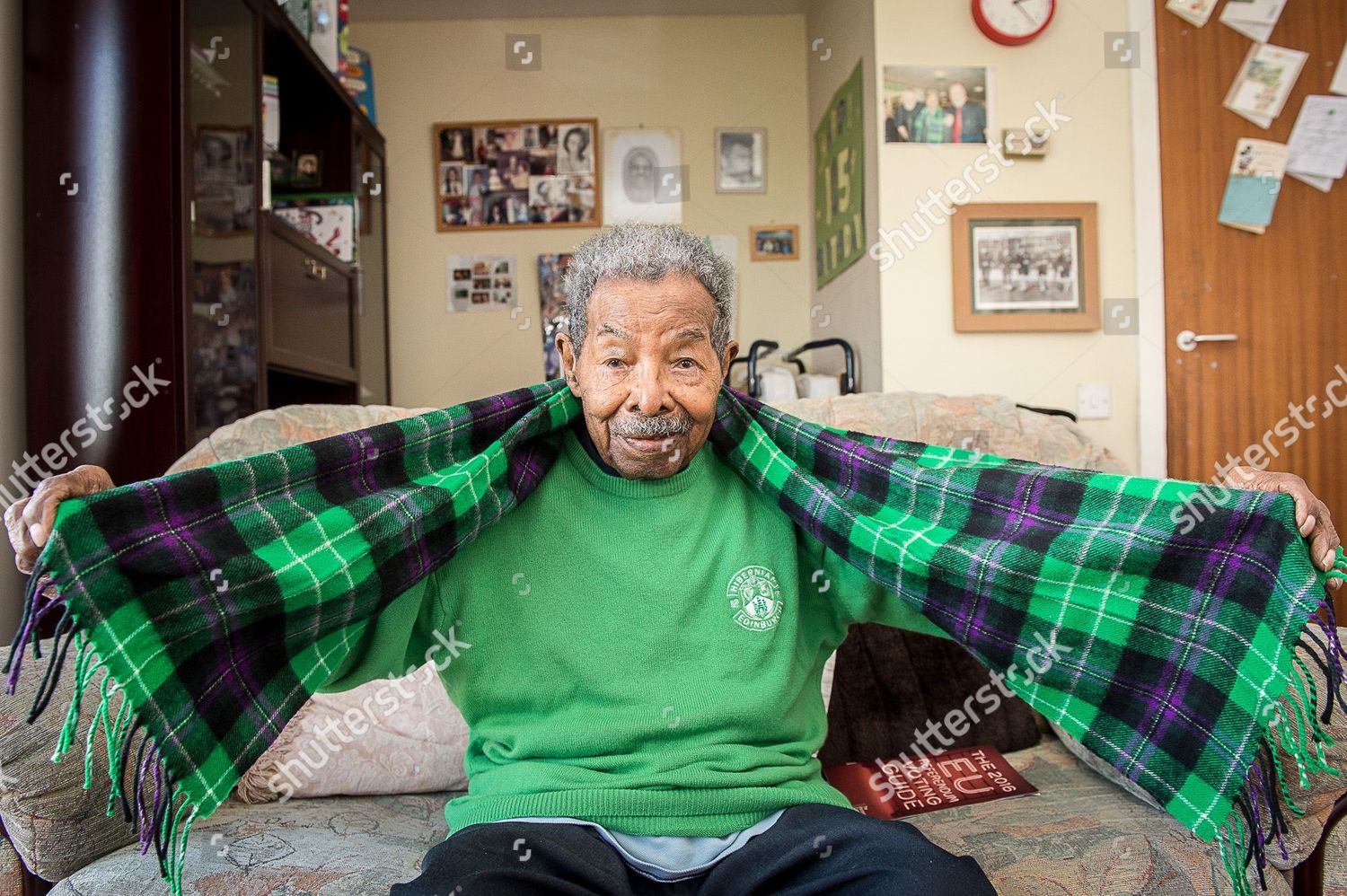 Sam Martinez Wearing Hibs Tartan Scarf Editorial Stock Photo - Stock ...