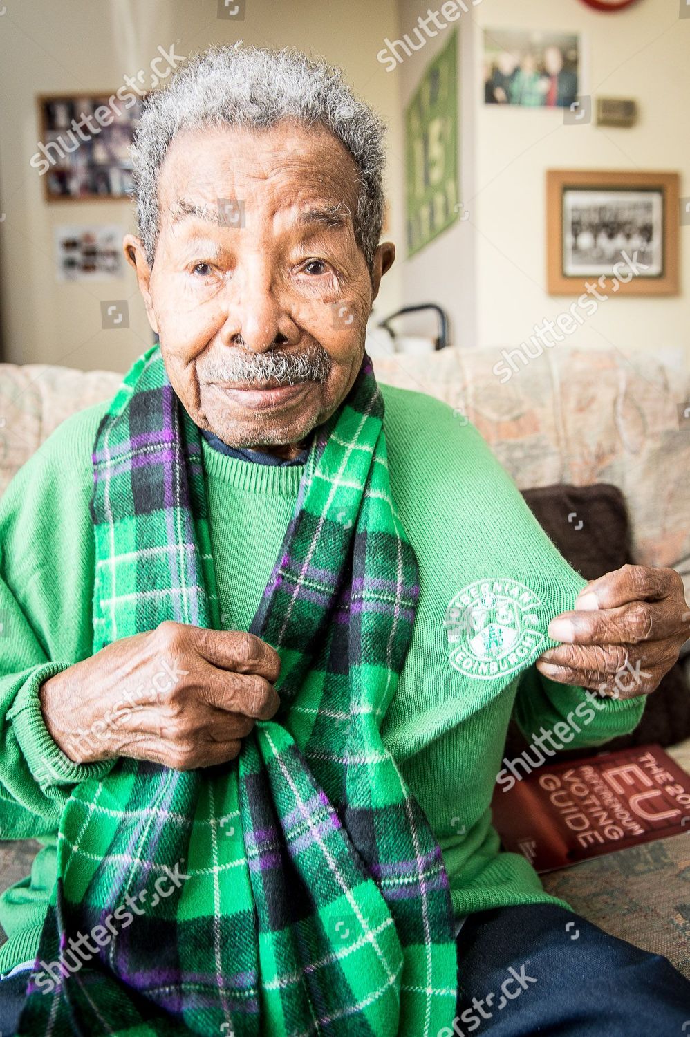 Sam Martinez Wearing Hibs Tartan Scarf Editorial Stock Photo - Stock ...