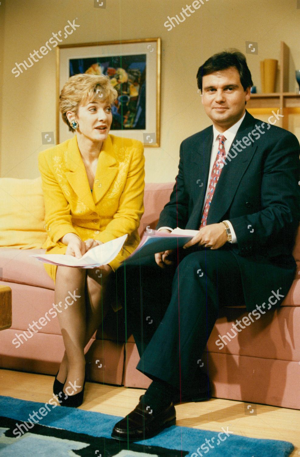 Fiona Armstrong Eamonn Holmes Presenters Good Editorial Stock Photo ...