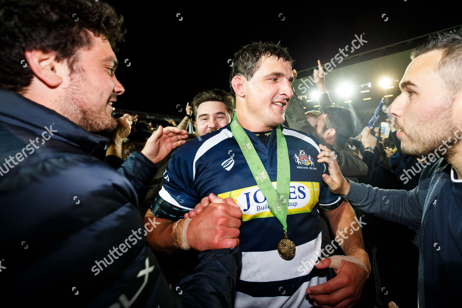Bristol Rugby Replacement Mark Sorenson Celebrates Editorial Stock ...