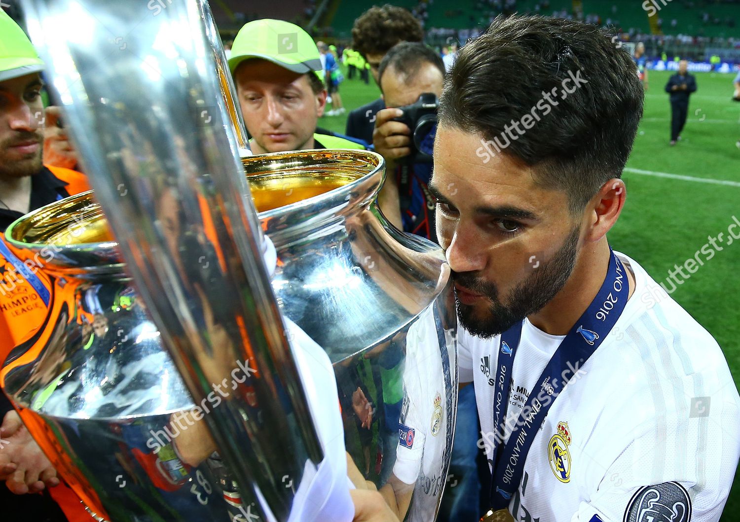 Isco Real Madrid Kisses Trophy During Editorial Stock Photo - Stock ...