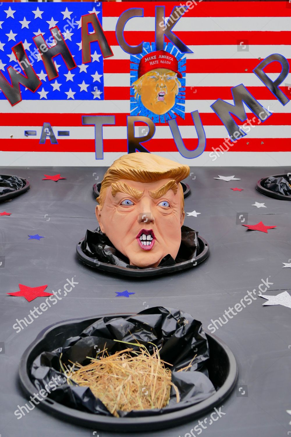 Whack Donald Trump Scarecrow Display Editorial Stock Photo - Stock ...